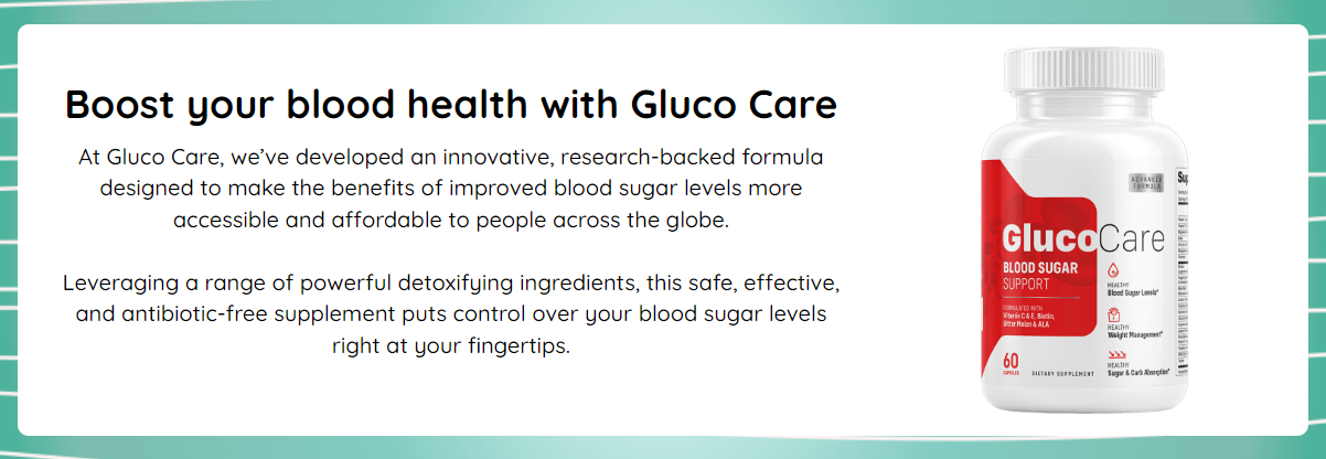 Glucocare- Support Optimal Blood Sugar Levels with Gluco Care! - Nutra Fit Deal
