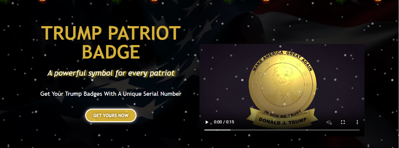 Trump Patriot Badge : Memorabilia And Commemorative Gift Items - Nutra ...